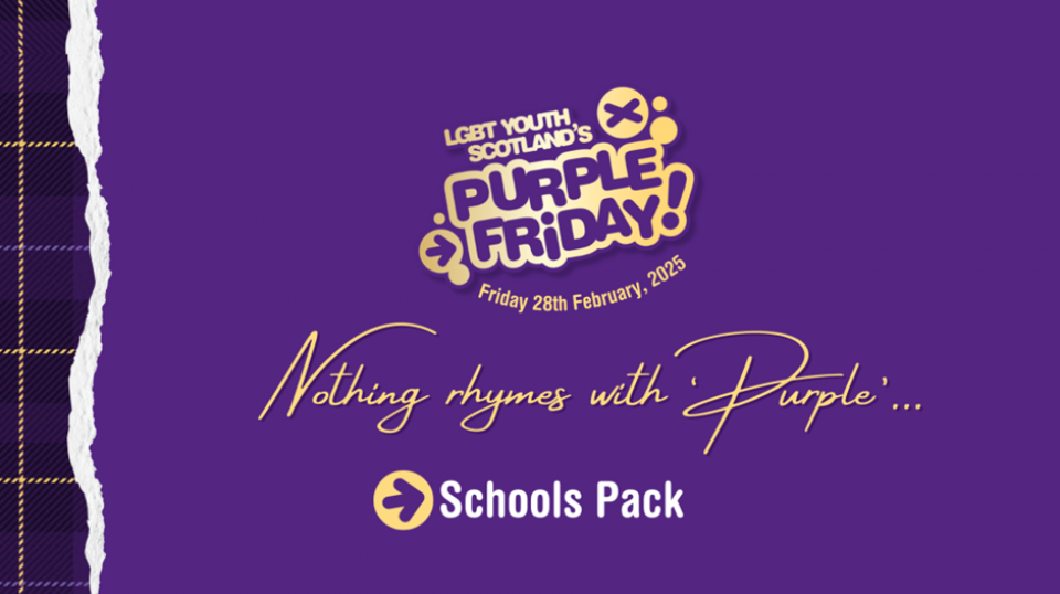LGBT Youth Scotland: Purple Friday 28th February 2025 | Carers of Dundee